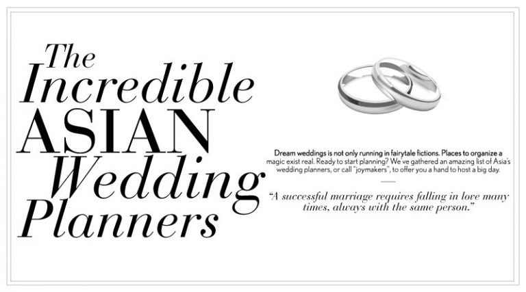 The Incredible ASIAN Wedding Planners | NOW TRAVEL ASIA